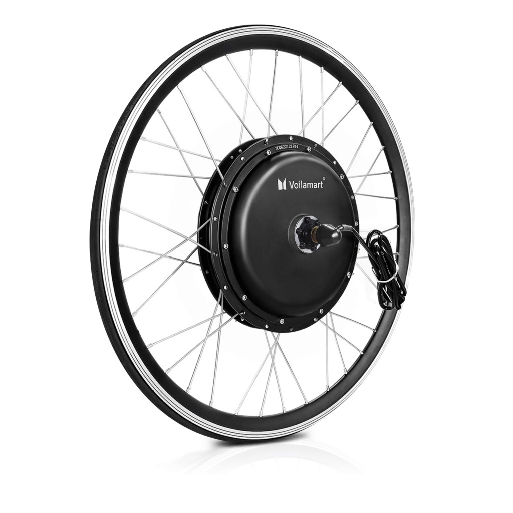 48V 1000W 24" Rear Brushless Gearless Hub Motor Wheel