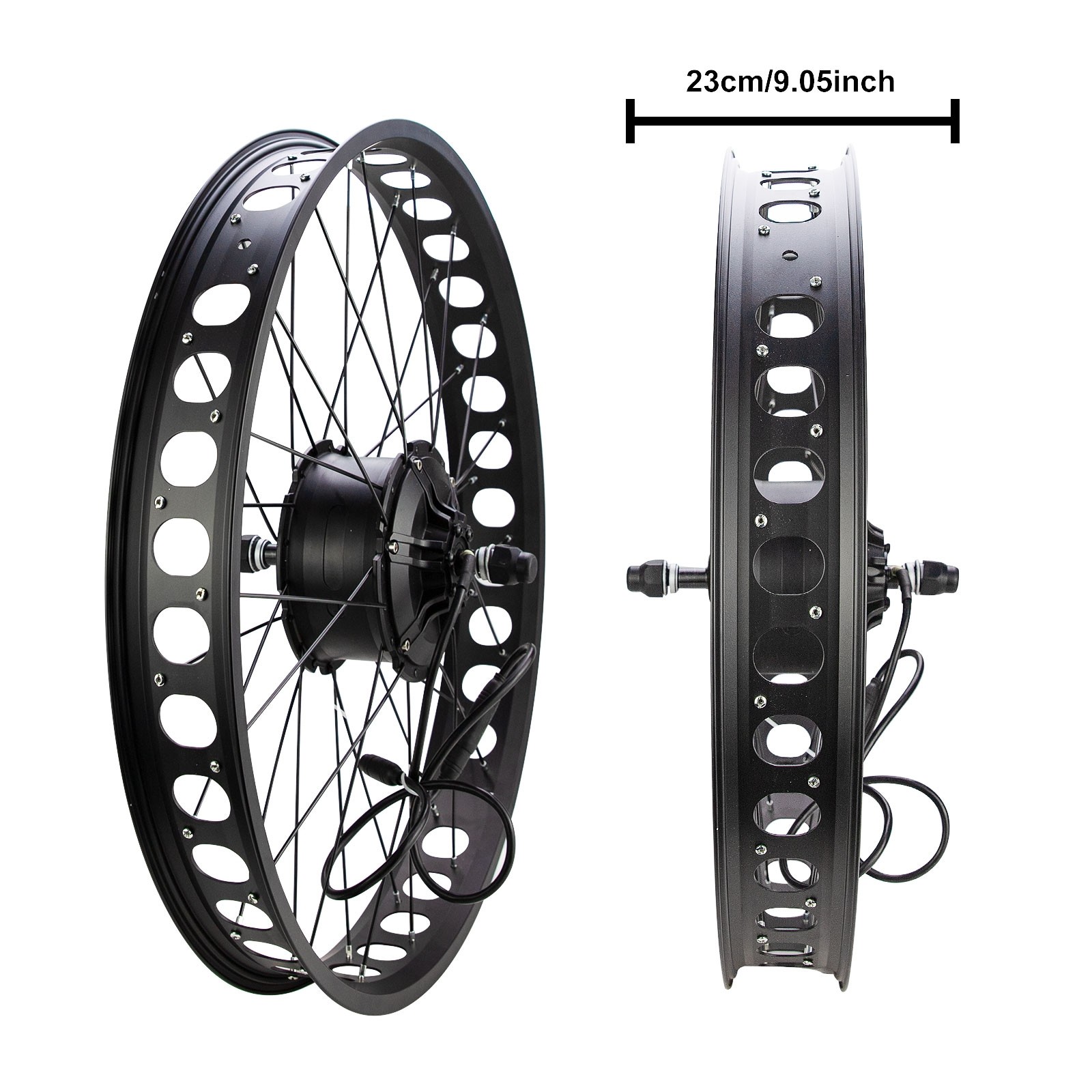 Voilamart Waterproof Electric Bike Conversion Kit 26" x 4.0 Fat Tire ...