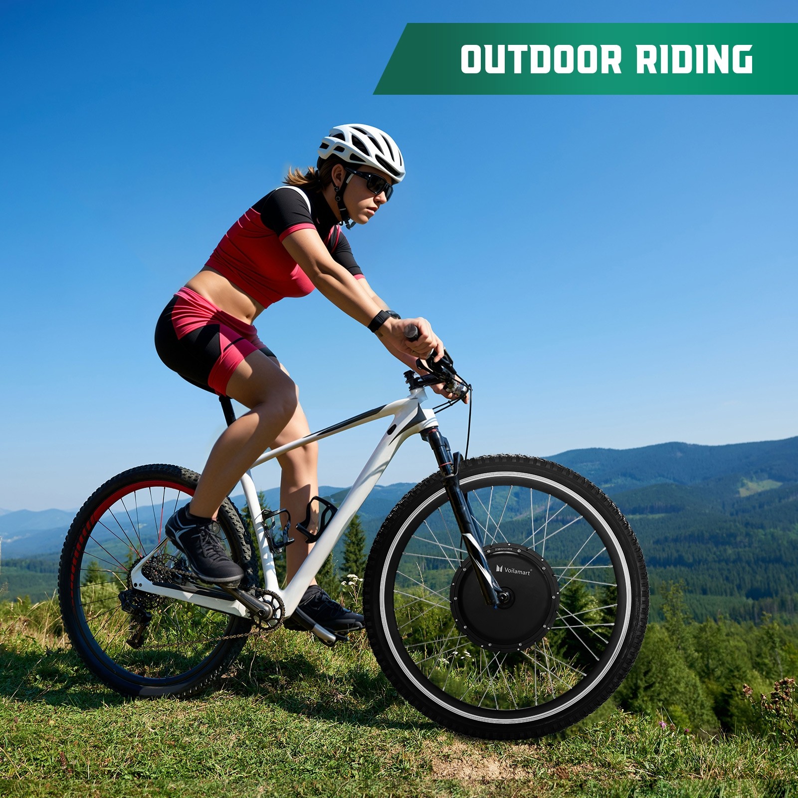 Voilamart 2000W 27.5" Electric Bicycle Conversion Kit Ebike Motor ...