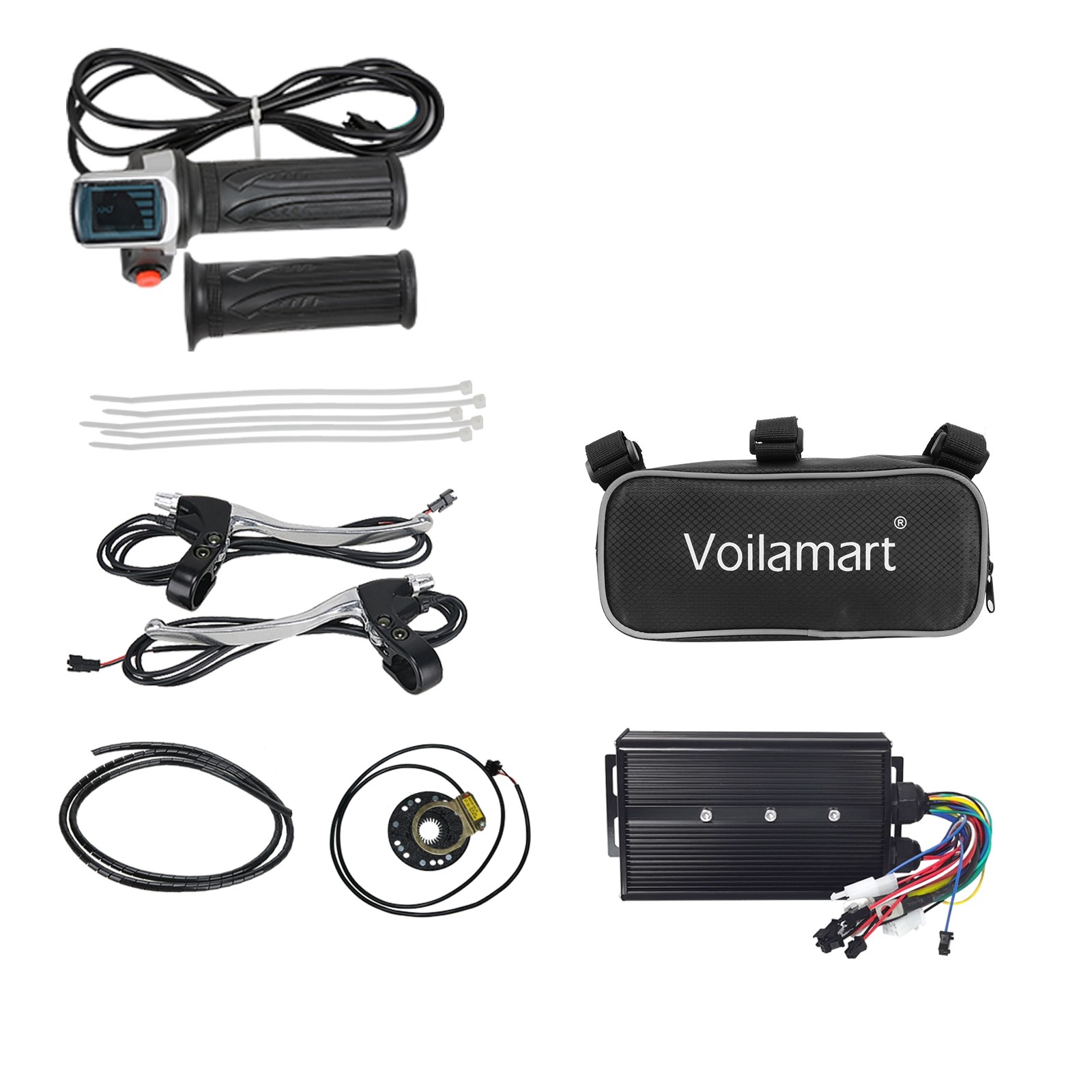 Voilamart 2000W 27.5" Electric Bicycle Conversion Kit Ebike Motor ...