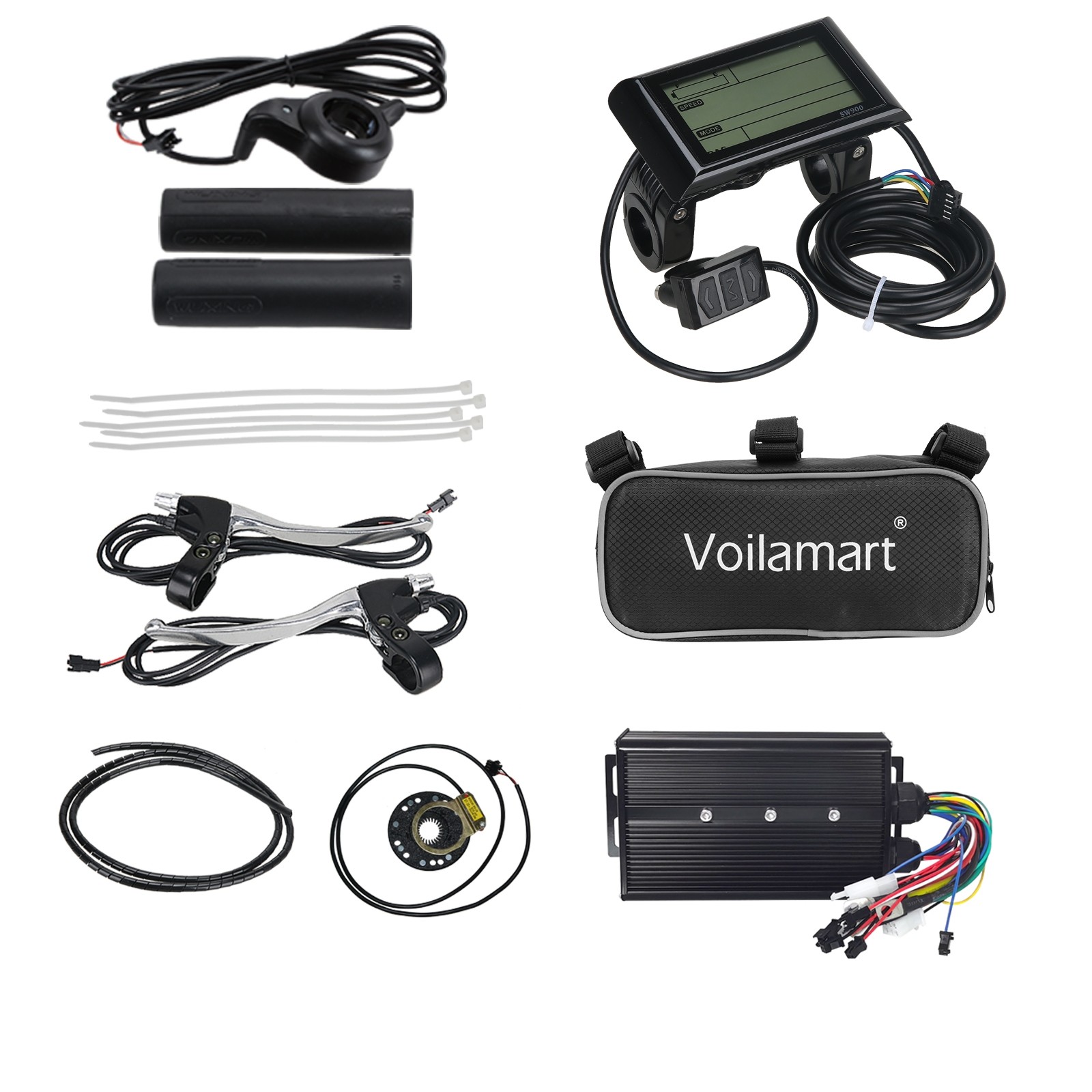 Voilamart 2000W 27.5" Electric Bicycle Conversion Kit Ebike Motor ...